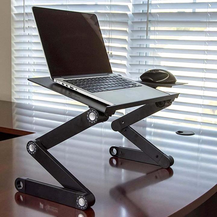 Aluminium Laptop Table T8 with Air Cooler | Daraz.com.bd