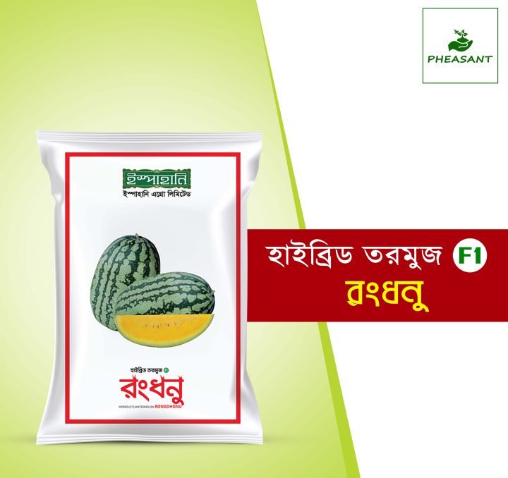 Hybrid (F1) Water Melon (তরমুজ) Seed Rongdhonu (Mini Intact Packet ...