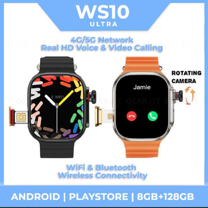 Wisme WS10 ULTRA 8GB RAM 128 GB ROM Android 5G Smartwatch | Daraz.com.bd
