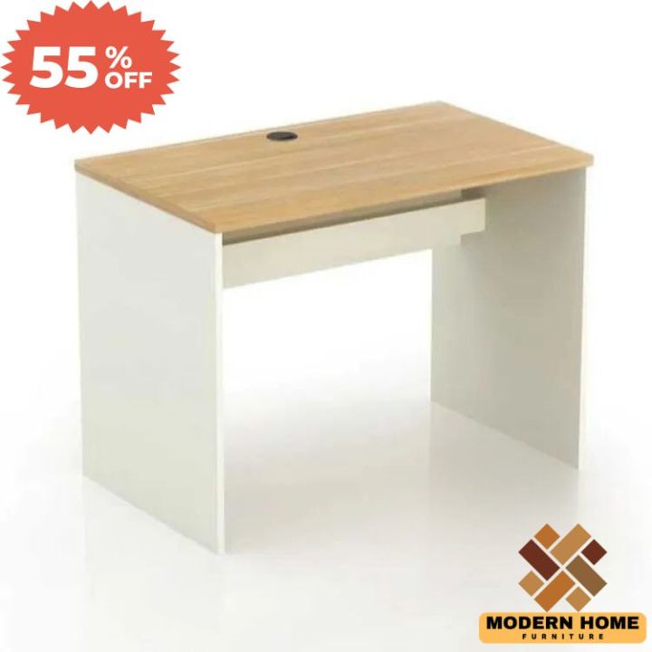 Modern Study & Computer Table With Keyboard Slider, Home Office Desk ...