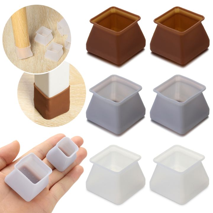 Square Floor Protectors Non-slip Home Decor Table Feet Cover Furniture ...