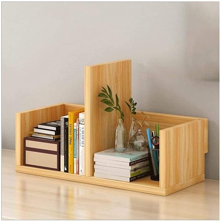 Book Rack Bookcase Desktop Bookshelf Multi- Layer Open Bookshelf, Desk ...