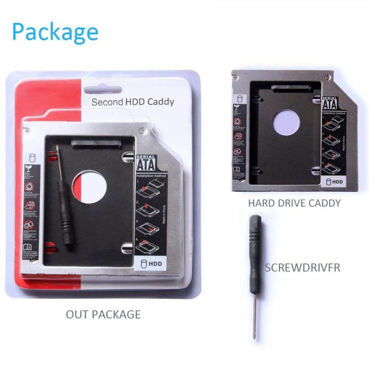 HDD Hard Disk Drive CD-ROM Bracket / Second Hard Disk Drive 9.5mm CADDY ...