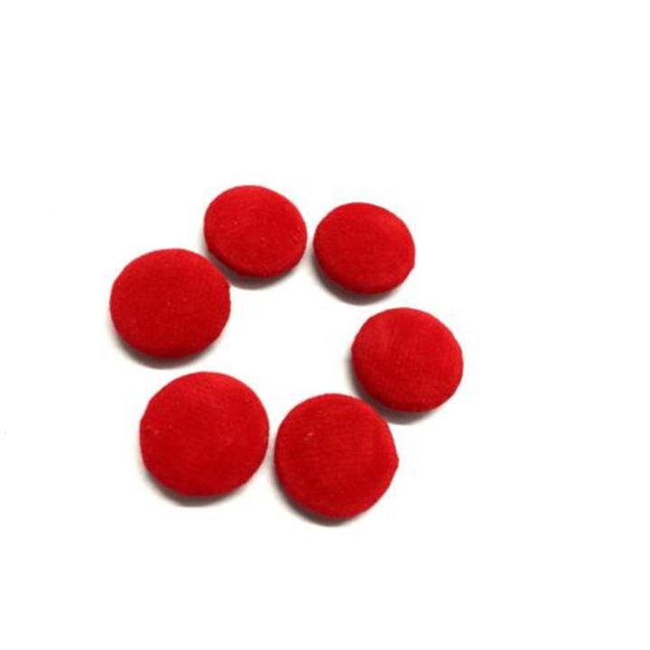 Buttons Red Velvet Fabric Sewing Round Hand Made Button | Daraz.com.bd