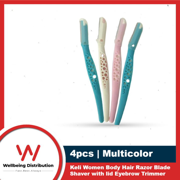 Keli 4pcs New Fashion Women Body Hair Razor Blade Shaver with lid ...
