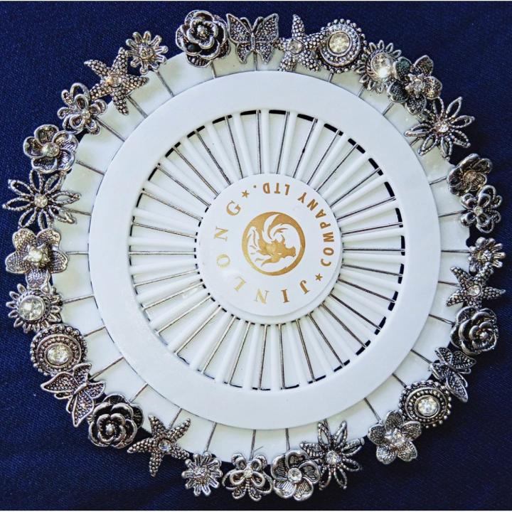 Metal Hijab Pin for Women - 10 Pieces | Daraz.com.bd