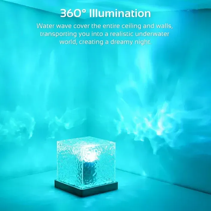 USB Dynamic Water Pattern Light Price in Bangladesh | Crystal LED Night ...