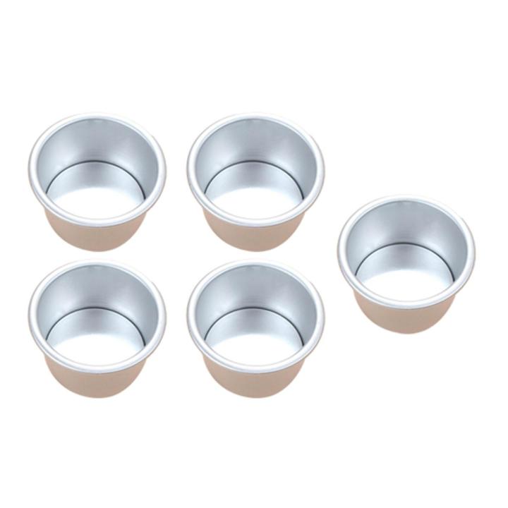 5Pcs 2.5inch Round Mini Cake Pan Removable Bottom Pudding Mold DIY ...