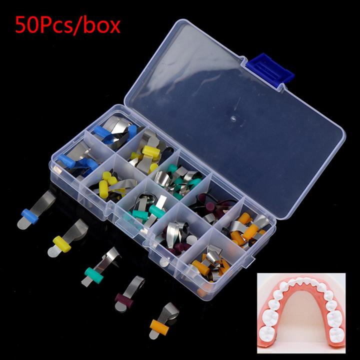 50Pcs Dental Matrix Matrices Band Retainerless Retainer Orthodontic ...