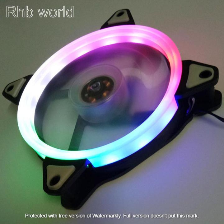 Hi Speed RGB 120mm Silent Computer Casing Cooling Fan -Multycolour ...