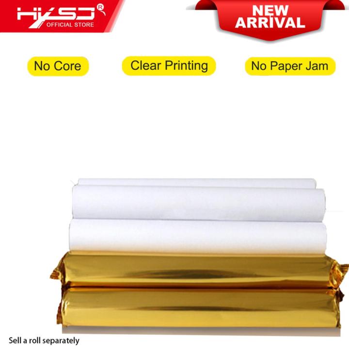 HXSJ OS3443 1 Roll A4 White Blank Thermal Printing Paper Roll 210*30mm ...