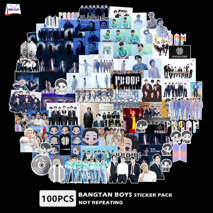 100Pcs/Set K-POP BTS PROOF Concept Stickers | Daraz.com.bd