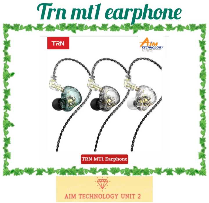 TRN MT1 1DD Dynamic Drivers In-Ear Monitors HIFI Bass-Running Sport ...