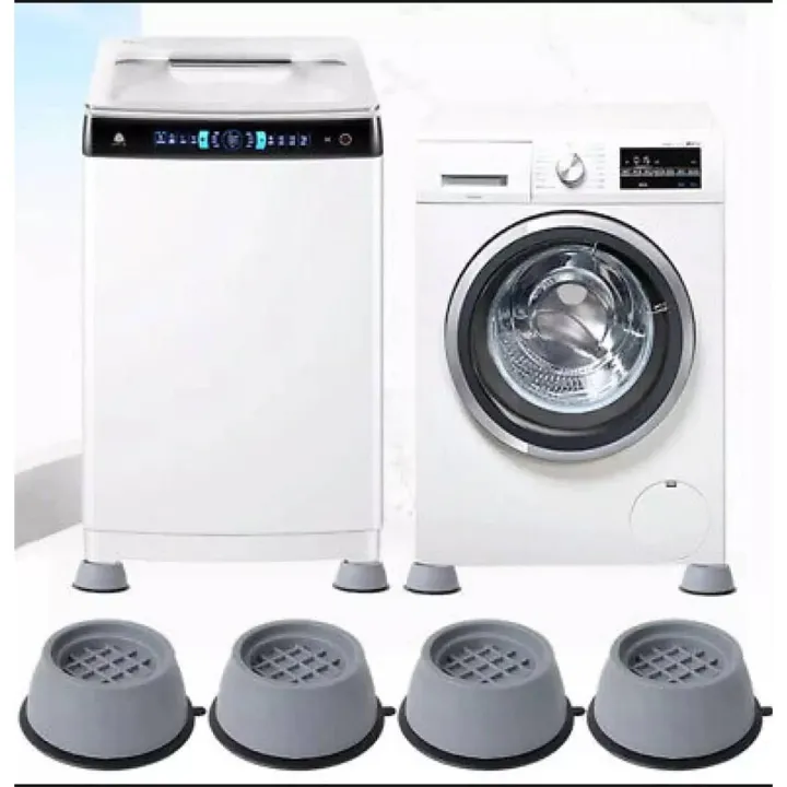 4 x Support Pads For Washing Machines Anti-vibration Leg Stopper Feet ...