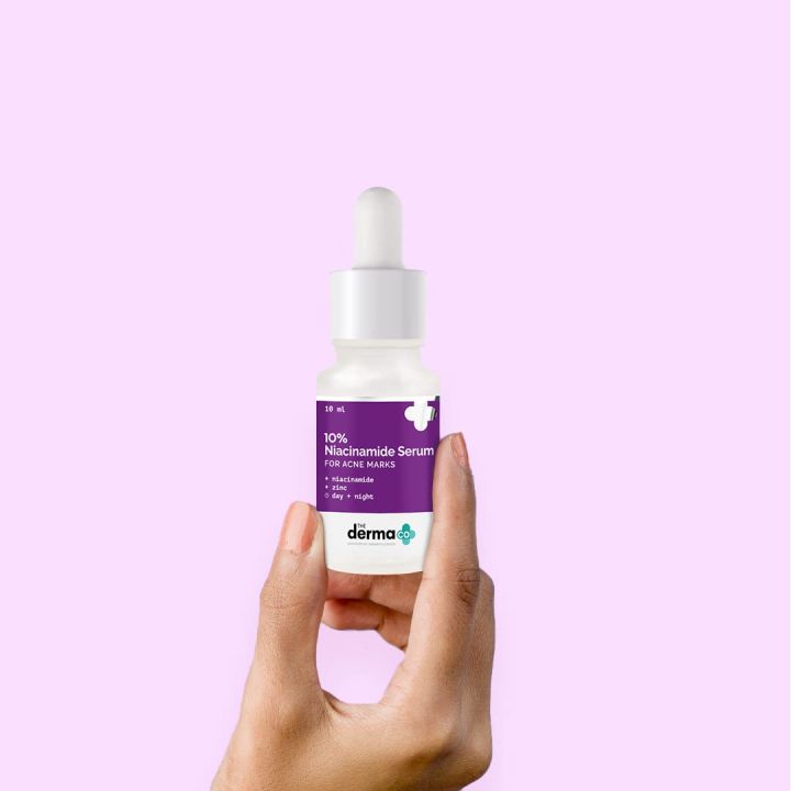 The Derma Co 10% Niacinamide Face Serum For Acne Marks & Acne Prone ...