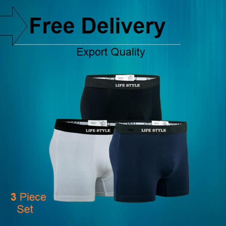 Export Quality Boxer For Men Pack of 03 - Free Delivery | Daraz.com.bd