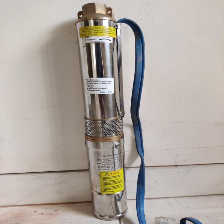 1HP 3inch OD DC Solar Submersible Pump Motor & Controller Set | Daraz.com.bd