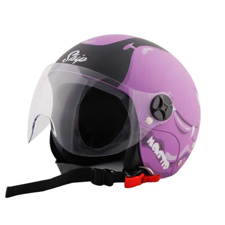 Steelbird SBA-16 Skip Toad Open Face ISI Certified Helmet For Kids ...