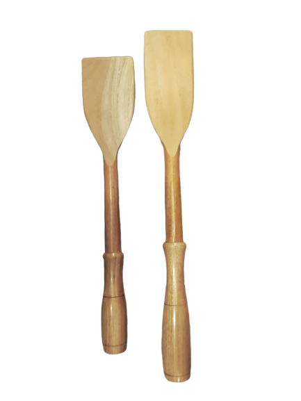 Wood Spoon/Wooden Flat Spoon 1 Piece - Ideal For Cooking And Serving ...