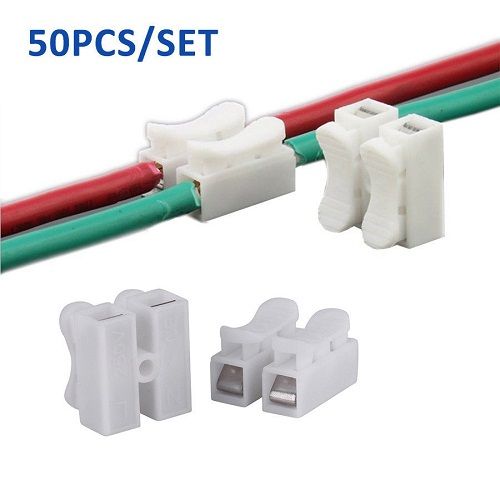Quick Splice Lock Wire Connectors CH2 2Pins Electrical Cable Terminals ...