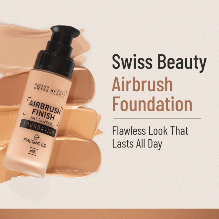 SWISS BEAUTY Airbrush Foundation FULL Coverage Foundation | Daraz.com.bd