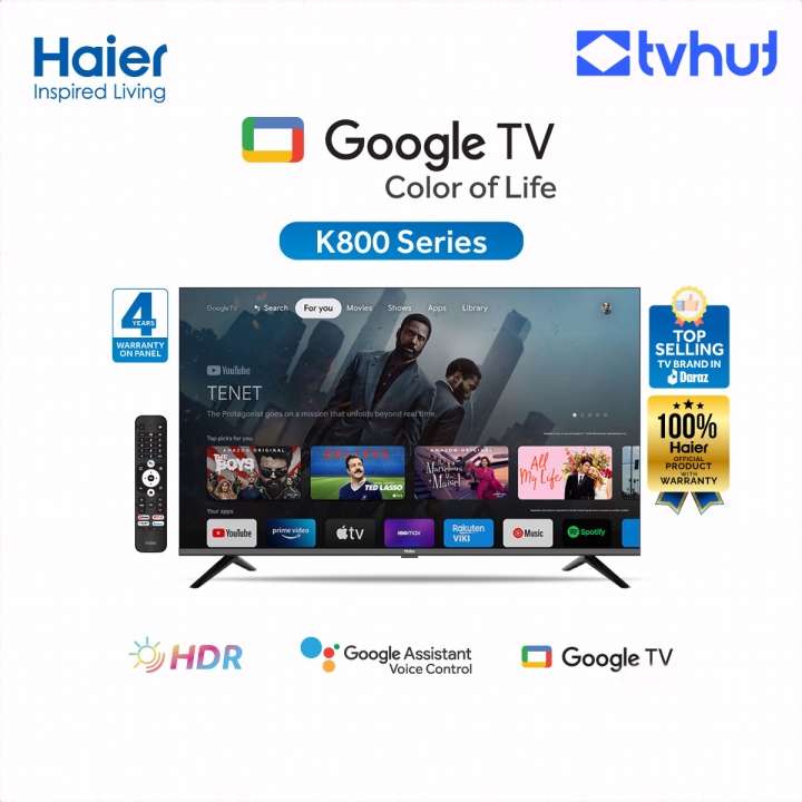 Haier 32 Inch Bezel Less Google TV H32K85FX | Daraz.com.bd