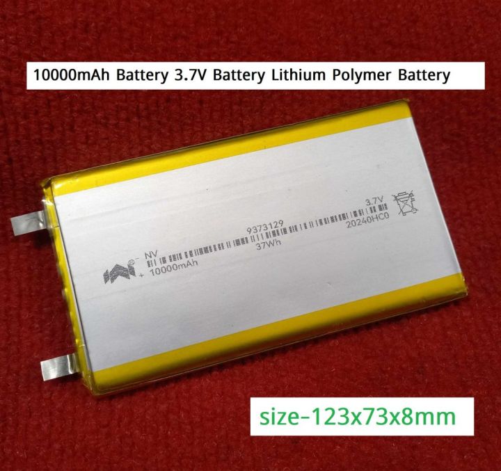 HEAVY DUTY 10000mAh Battery 3.7V Battery Lithium Polymer Battery ...