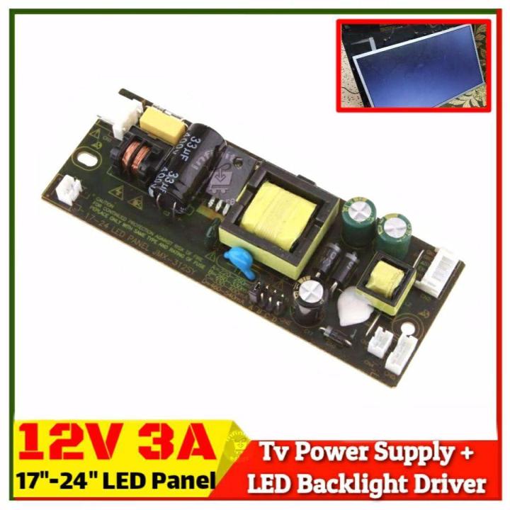 Universal LED TV Power Supply Board 12V 3A with LED Backlight Driver ...