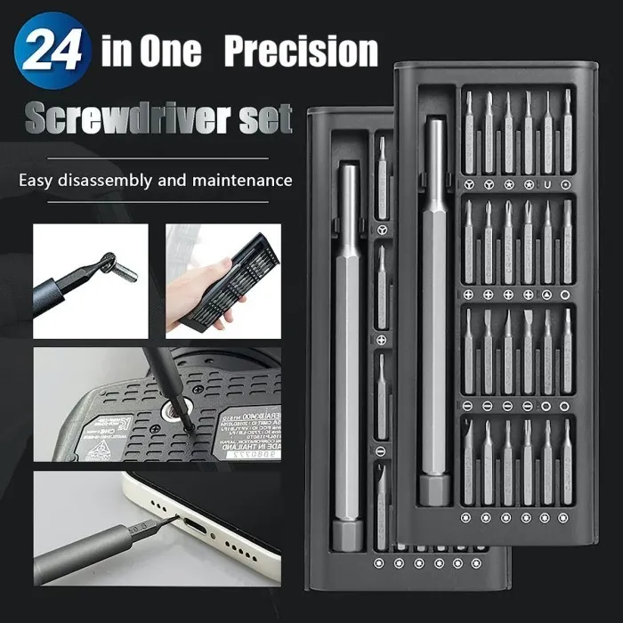 24 in 1 Premium Precision Screwdriver Set, Small Screwdriver Set with ...