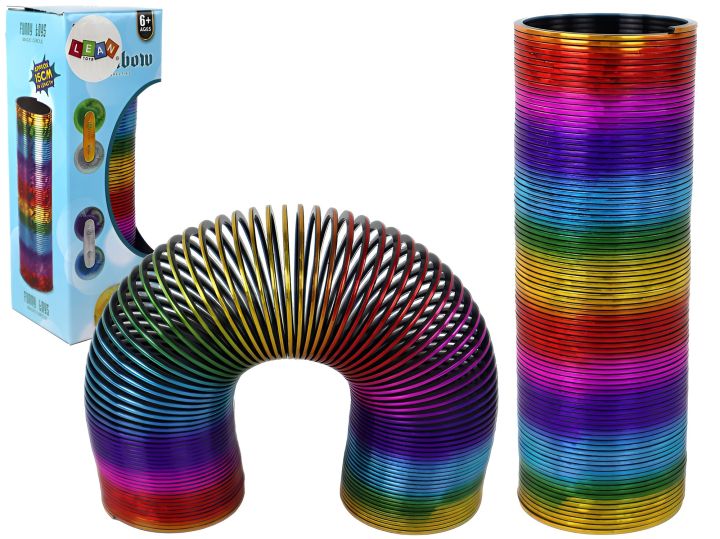 Rainbow Magic Spring Fun Toy Stretching 10m Bouncing Rainbow Coil 15cm ...