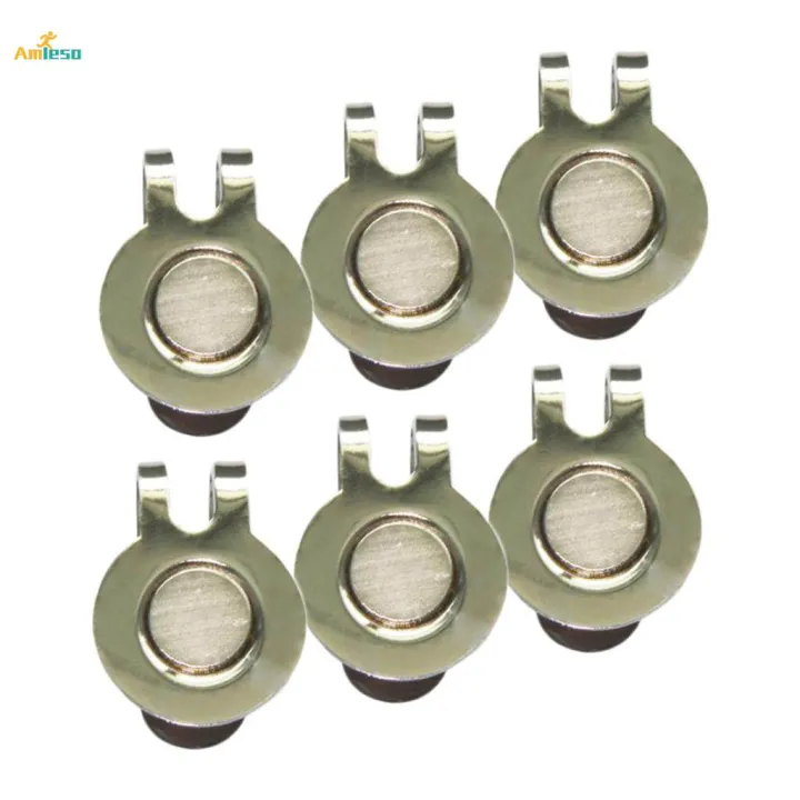 2x 6 Pack Magnetic Hat Clips for Metal Golf Ball Marker Training Aid ...