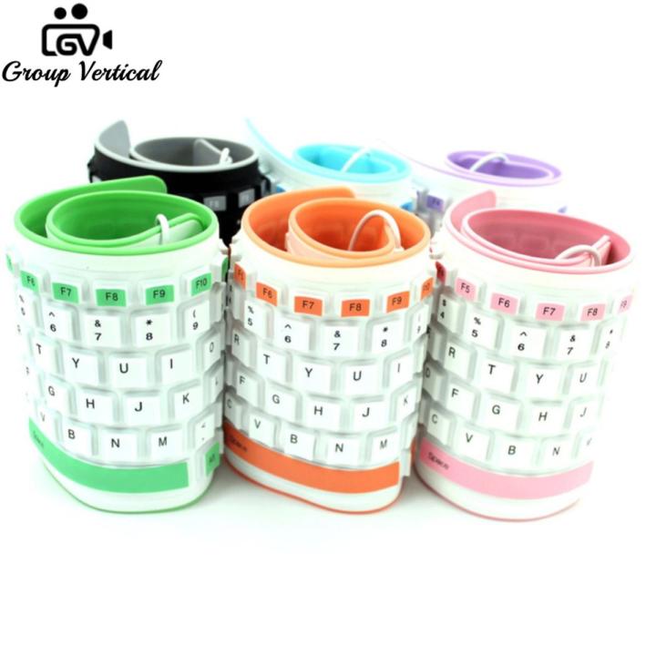 Group Vertical Portable Silent Foldable Silicone Keyboard Usb Flexible ...