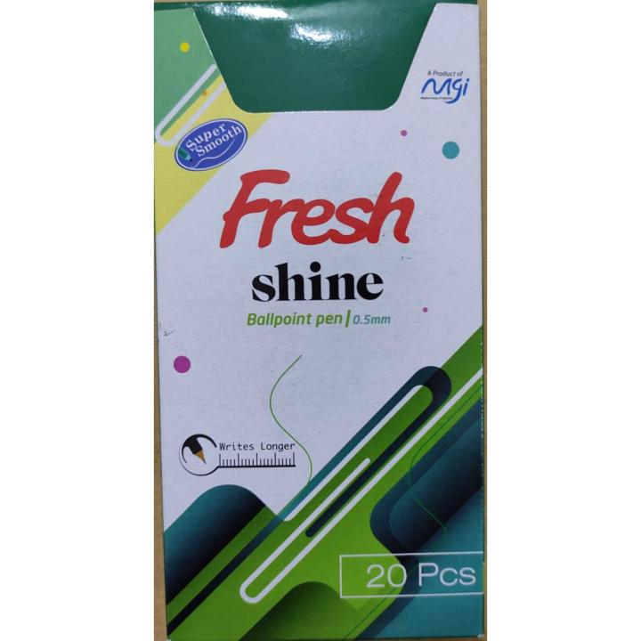Fresh Ball Pen(Fresh Shine) 0.5mm (Pack of 20 Pens) | Daraz.com.bd