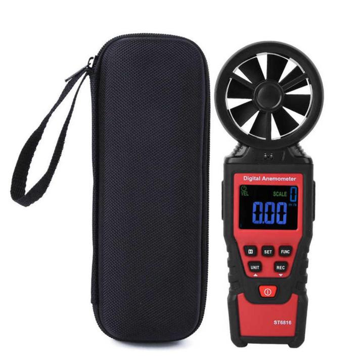 Wind Speed Tester ST6816 LCD Handheld Digital Anemometer Temperature ...