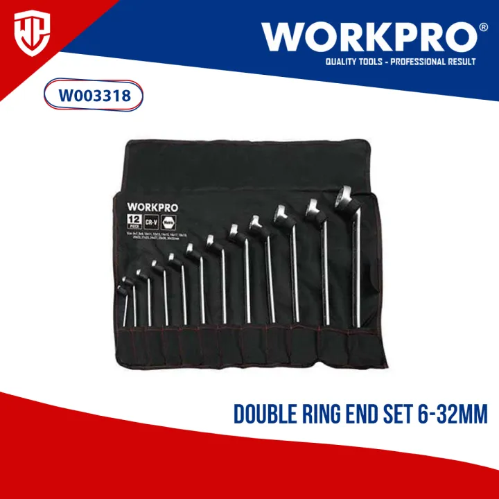 Workpro Ring Spanner Wrench Set 6-32mm (12pcs set) CR-V Double End Ring | Daraz.com.bd
