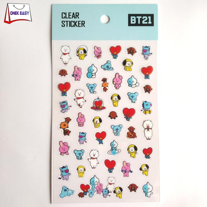 BTS BT21 Cute Cartoon Stickers - KPOP BTS Stickers | Daraz.com.bd