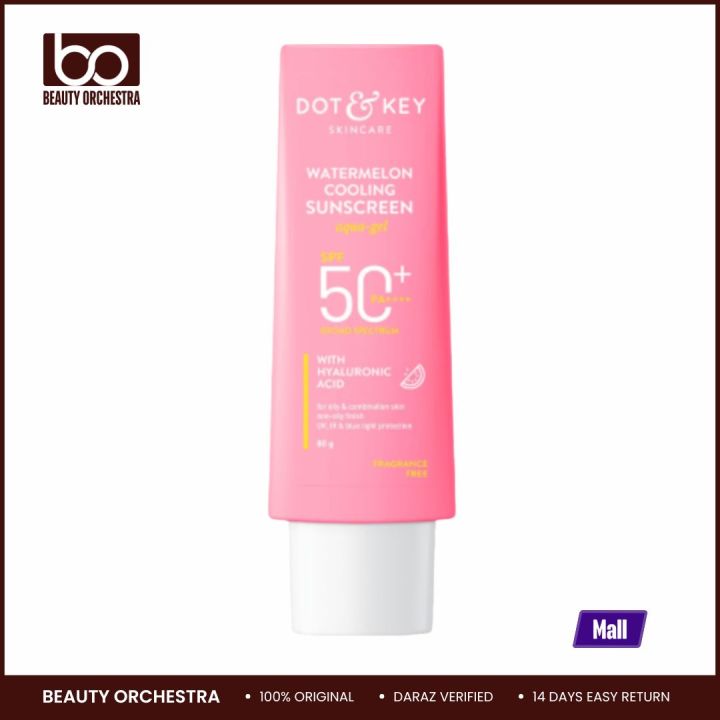 Dot & Key Watermelon Hyaluronic Cooling Sunscreen SPF 50 PA Plus - 80g | Daraz.com.bd
