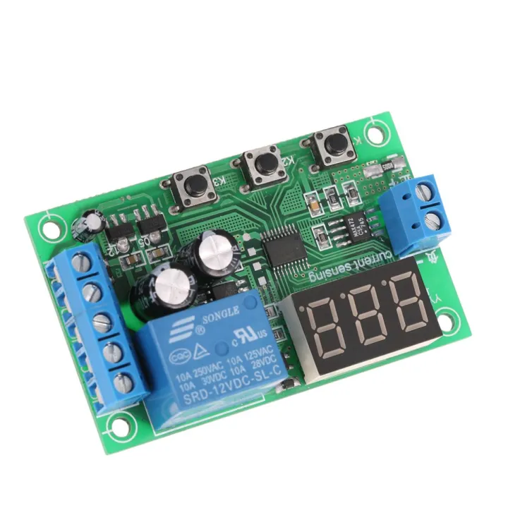 12v 0 10a Dc Current Detection Module Current Sensing Detecting Delay Relay Control Bd