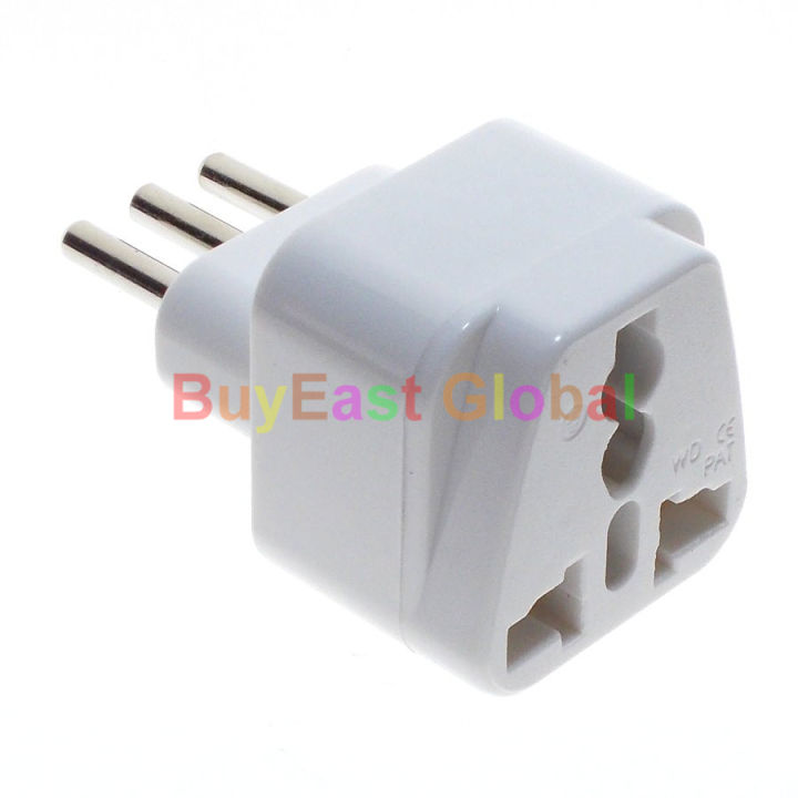 (1 PC) Universal to Italian Chile 3 Pin Electrical Plug Adapter AC100 ...