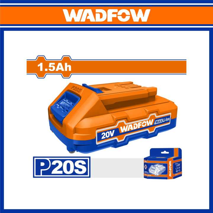 WADFOW 20V 1.5AH Lithium-ion Battery Pack For P20S cordless tools ...