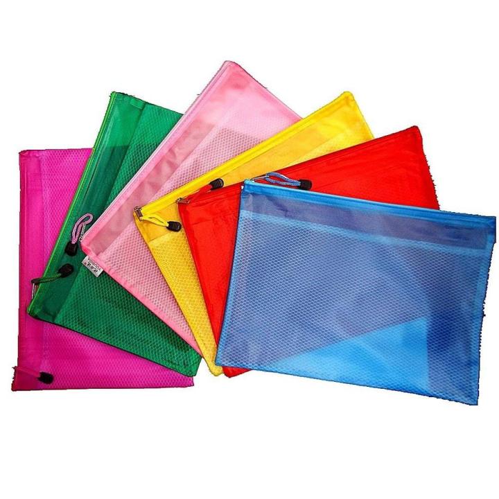 1ps A4/A3 Zipper File Size Bags Waterproof Double Layer Stationery File ...