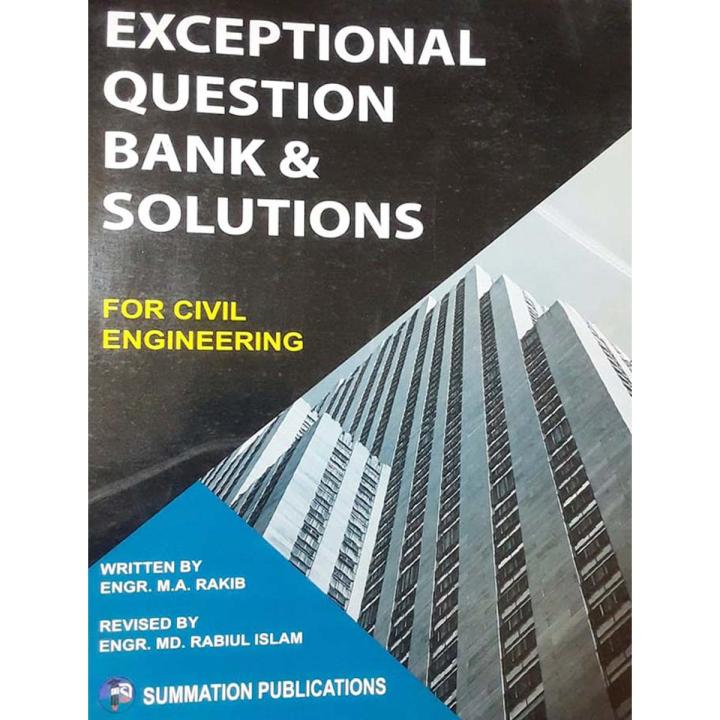 Exceptional Question Bank & Solutions for Civil Engineering | Daraz.com.bd