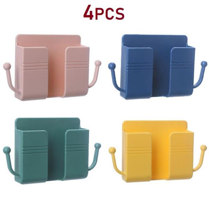 4/2 Pcs Multifunction Punch Free Wall Mounted Storage Box Organizer TV ...
