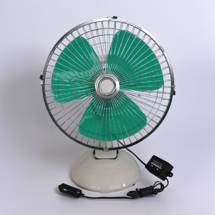DC 12v Table Fan 8 inch Table Fan with High Low Switch for Indoor ...