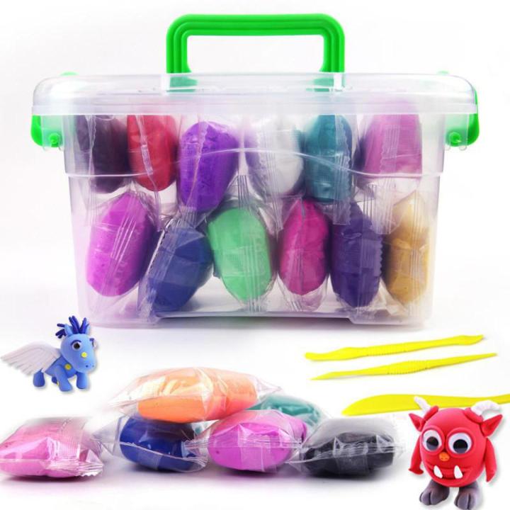 DIY Soft Magic Super Clay Craft Air Dry Plasticine Ultra-light Modeling ...