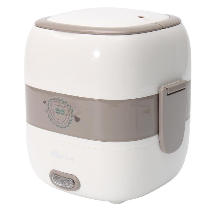 2 Layer Electric Portable Steamer Rice Cooker Appliances Food Heater ...