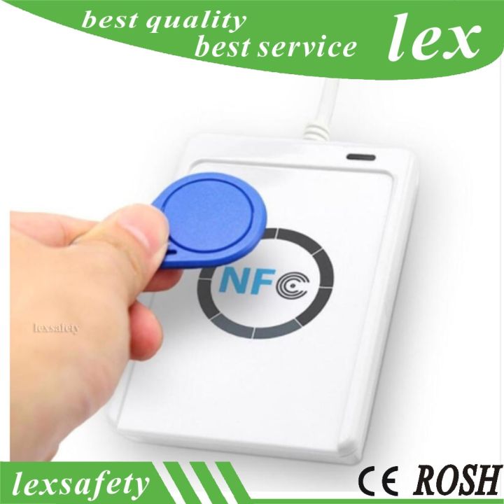 1 Set USB ACR122U NFC Card Reader 13.56mhz contactless IC NFC Reader ...