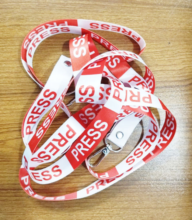 PRESS ID fita / ID Lanyard / ID card lanyard /Id Card Carrying Ribbon ...