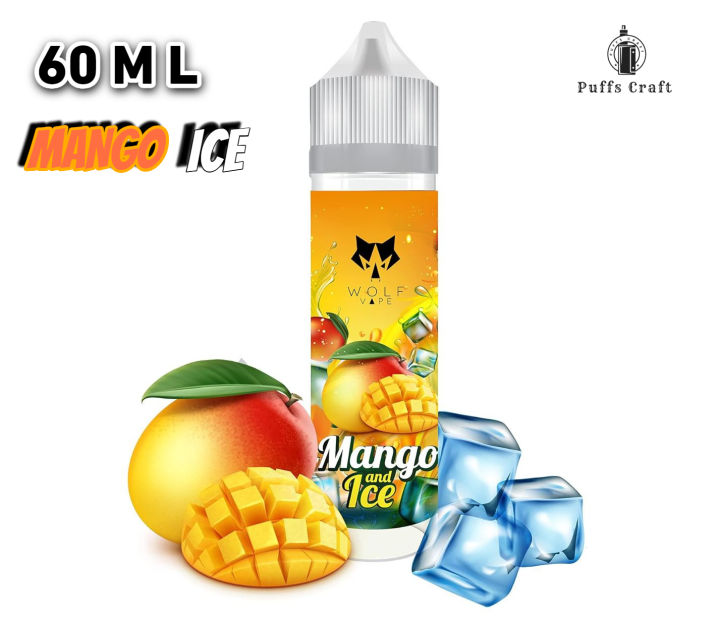 60 ML Vape Liquid Juice MANGO ICE Flavor For Vapes and E-cigarettes ...