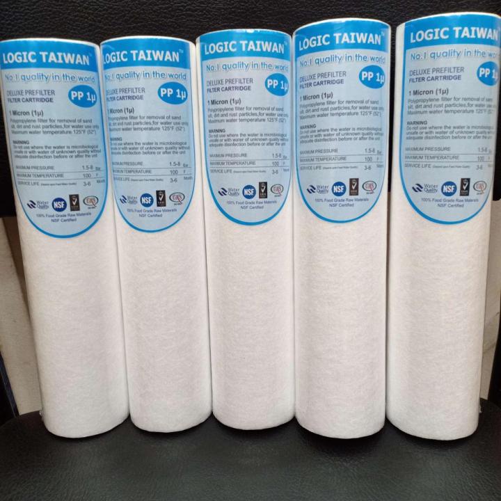 Water Purifier Pp Filter 1 Micron 10 Inch 5 Piece Logic Taiwan - Ensure ...